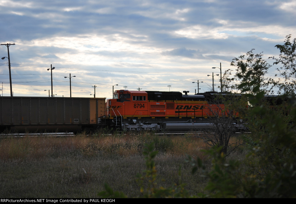 BNSF 8794 Follows Her UP Lead Unit UP 5763 westbound into the UP Bailey Yard for servicing a new ...